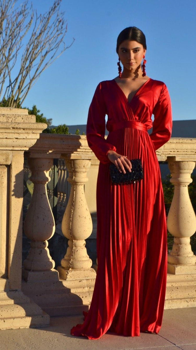Helena Red Dress – VELVET CLOTHING CO.
