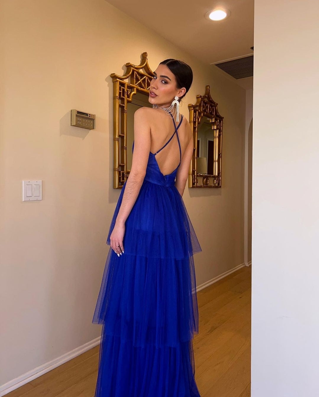 Royal Blue Puff Dress – VELVET CLOTHING CO.